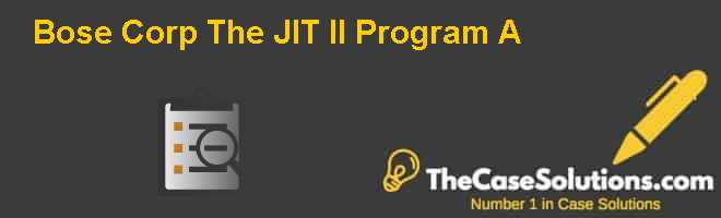 Bose Corp.: The JIT II Program (A) Case Solution And Analysis, HBR Case ...