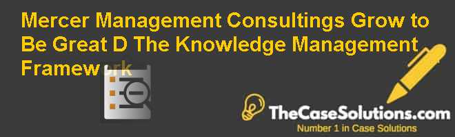 Mercer Management Consultings Grow to Be Great (D): The Knowledge ...