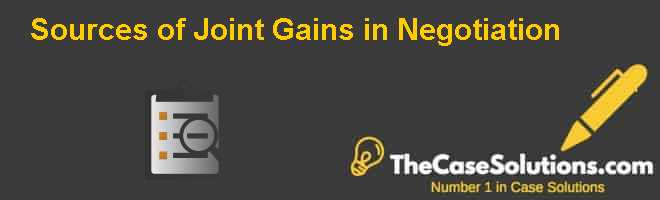 Sources of Joint Gains in Negotiation Case Solution And Analysis, HBR ...